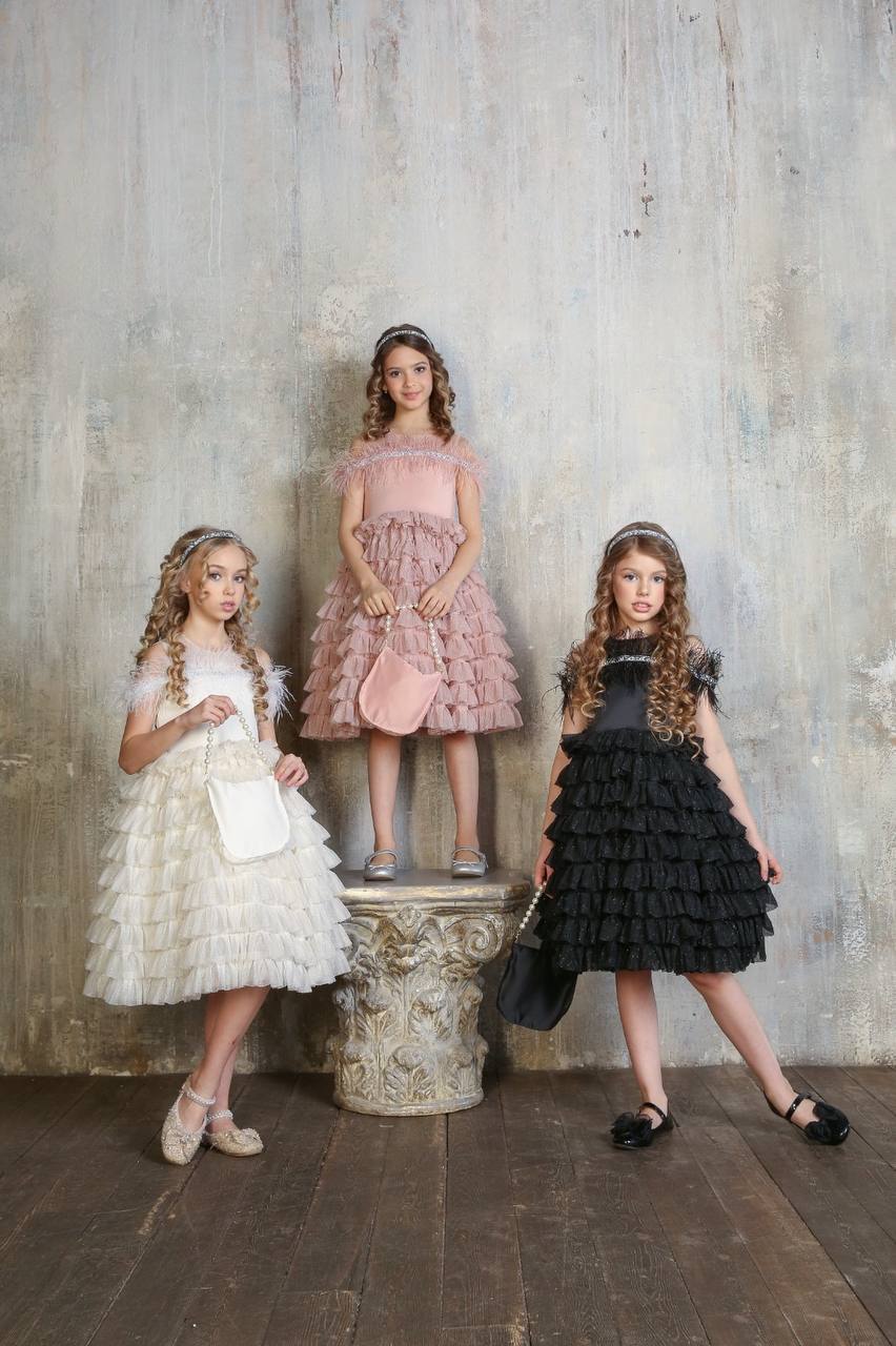 FAIRYTALE LAYERED PRINCESS DRESSES 3 PIECE SET – Lydia Kids