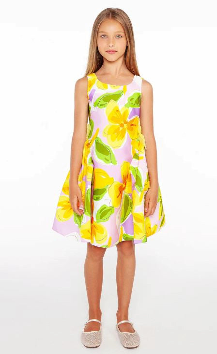 Yellow Flower Dress – Lydia Kids